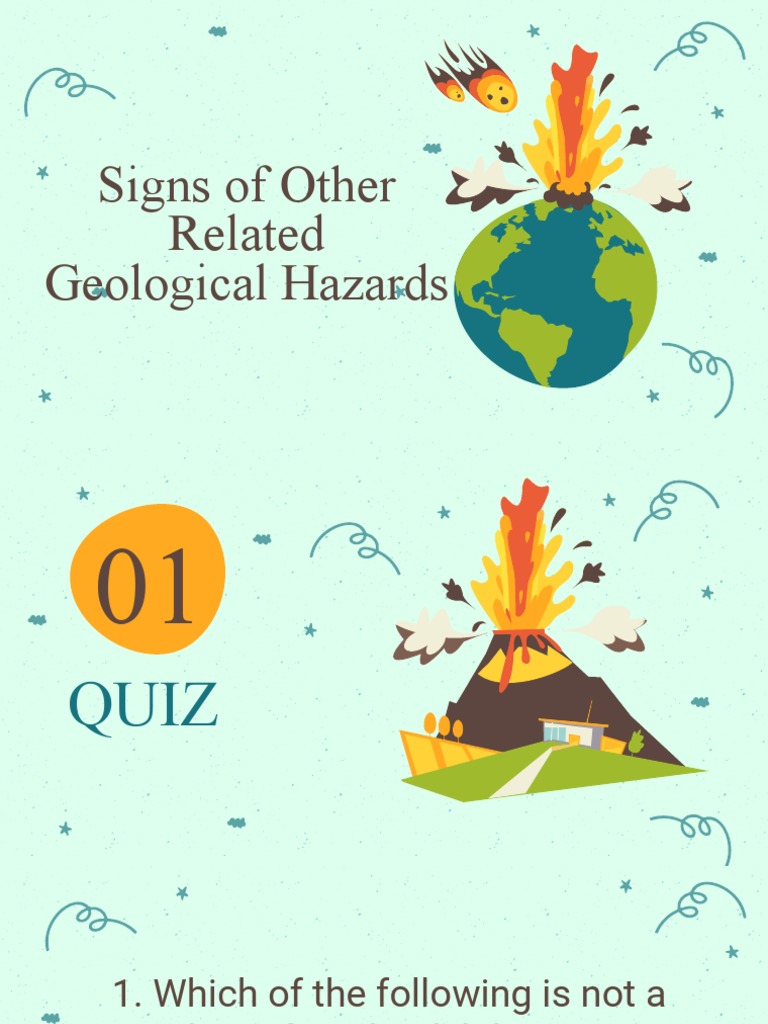 Signs of Geological Hazards | PDF