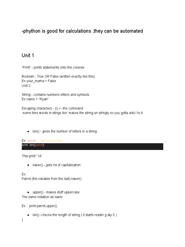 Phython 2 And 3 Pdf Parameter Computer Programming Python Programming Language 