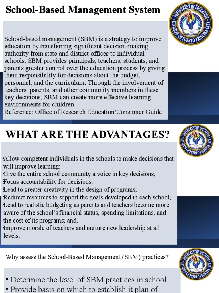 SBM Principle 1 | Download Free PDF | Governance | Teachers
