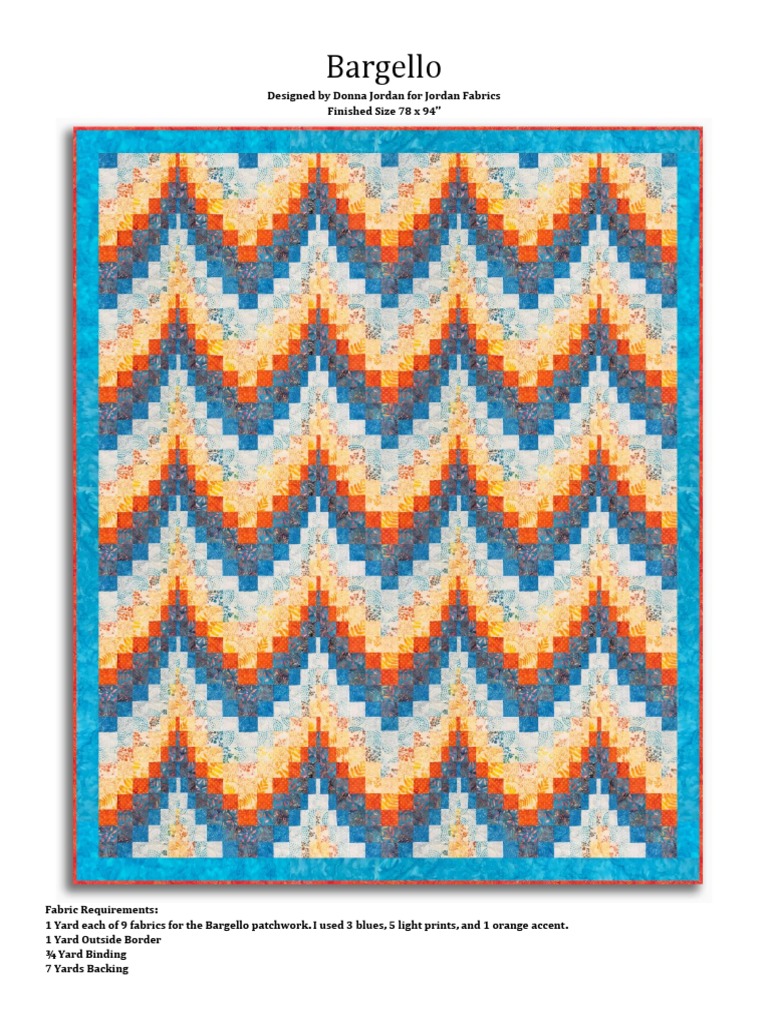 Bargello Quilt Pattern | PDF