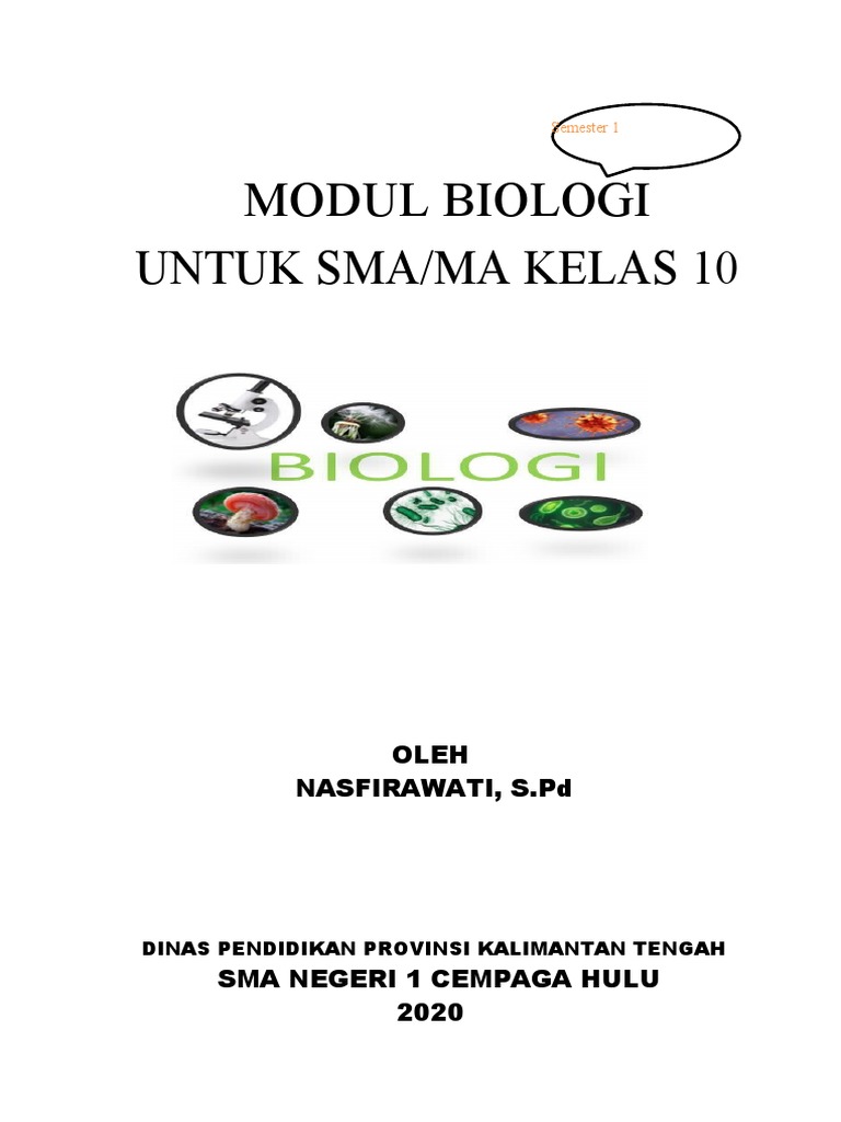 Modul Biologi Kelas 10 Semester 1 | PDF | Sains & Matematika