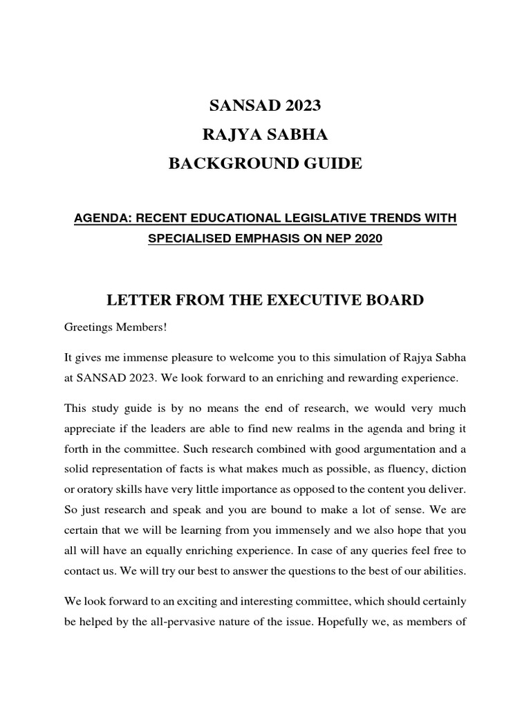 Sansad Rajya Sabha BG | PDF | Social Science