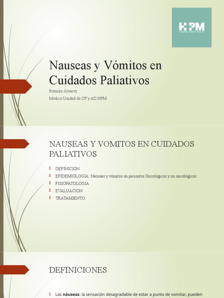 Nauseas y Vomitos en CP | PDF