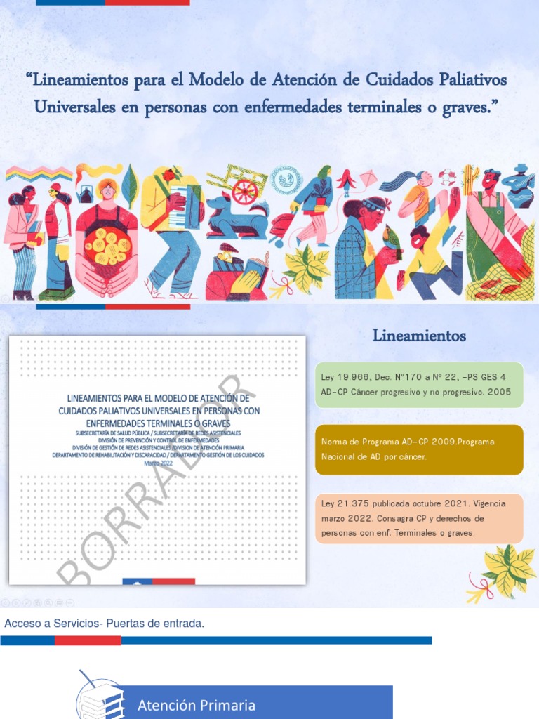 Lineamientos Modelo CP | PDF | Hospital | Cuidados paliativos