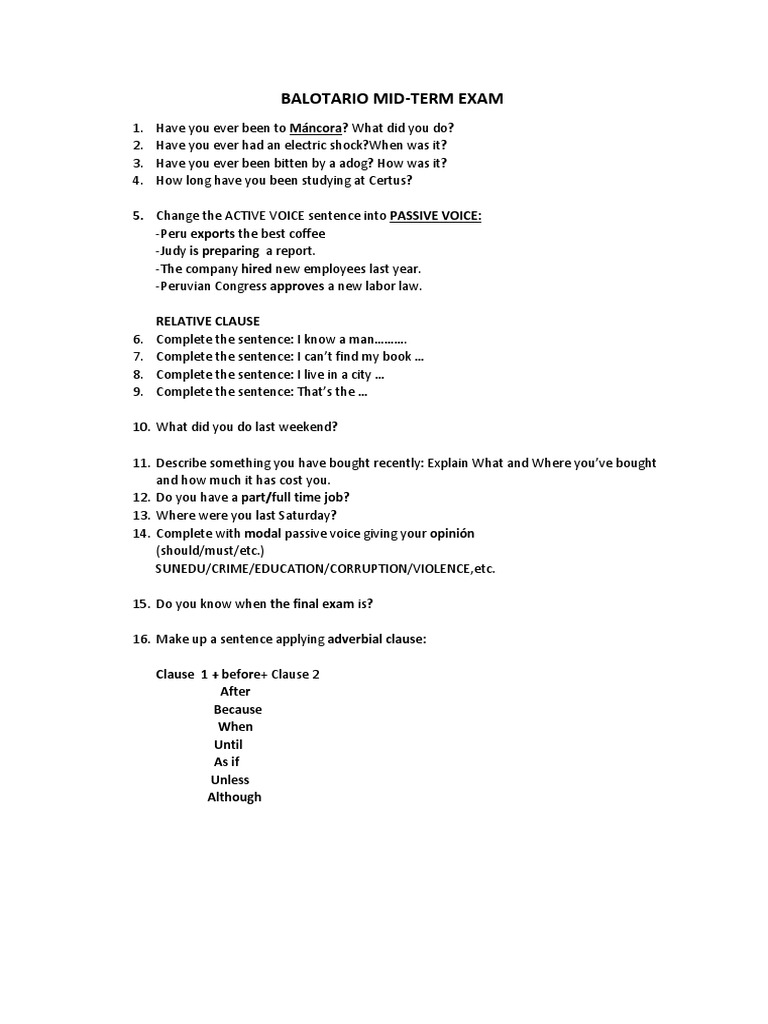 Balotario B1 | PDF | Language Arts & Discipline