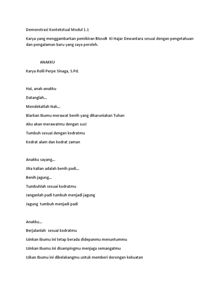 Demonstrasi Kontekstual Modul 1 | PDF