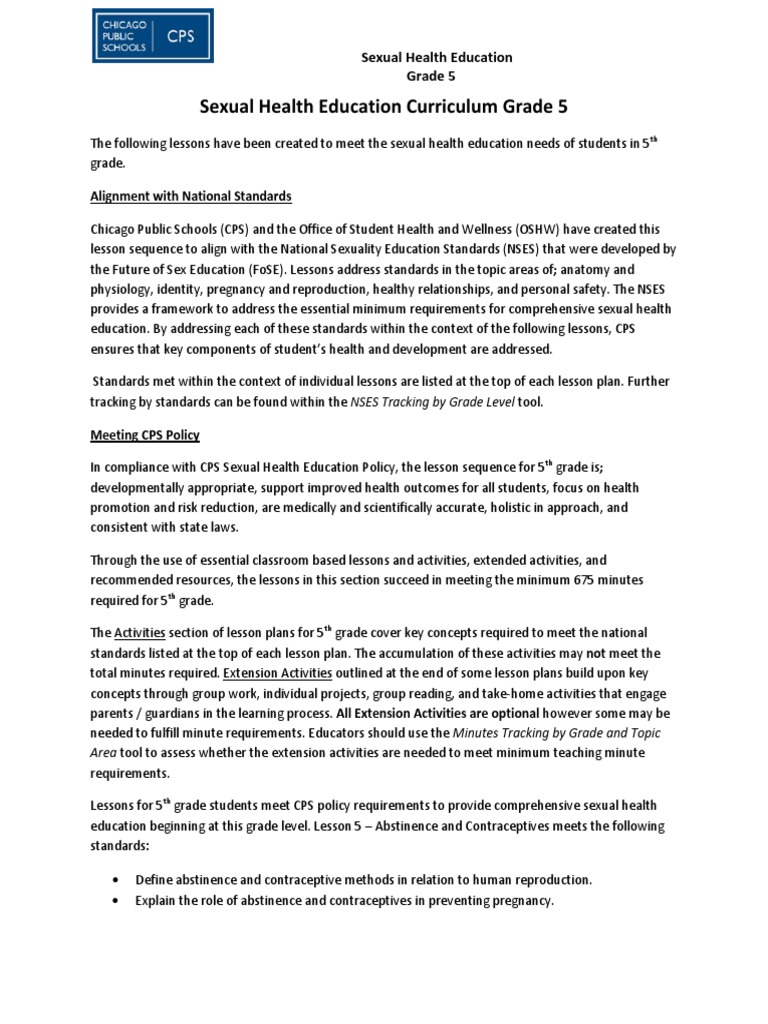 Introduction - Grade 5 | PDF | Sex Education | Health Education