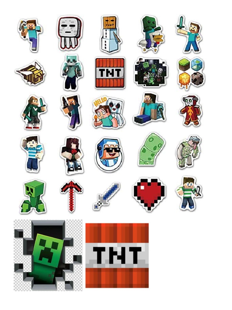 Minecraf Stikers | PDF
