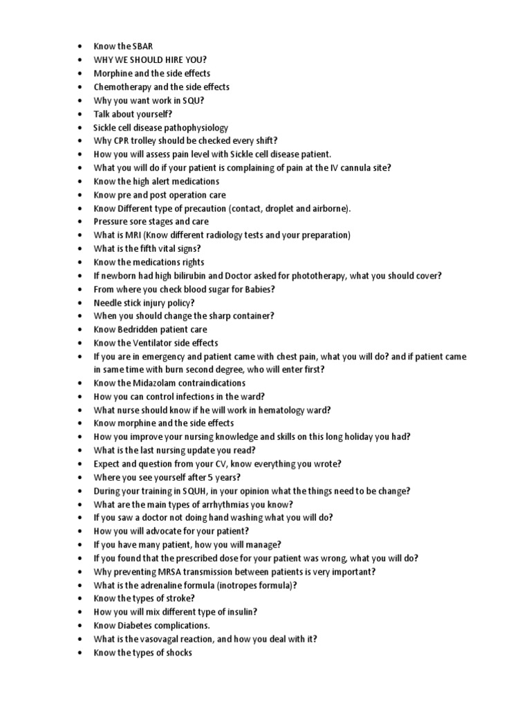 Squh Interview Preparation,-2 | PDF | Epidemiology | Heart