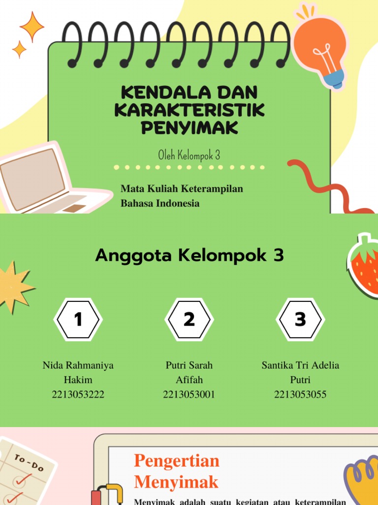 Kendala Dan Karakteristik Penyimak | PDF