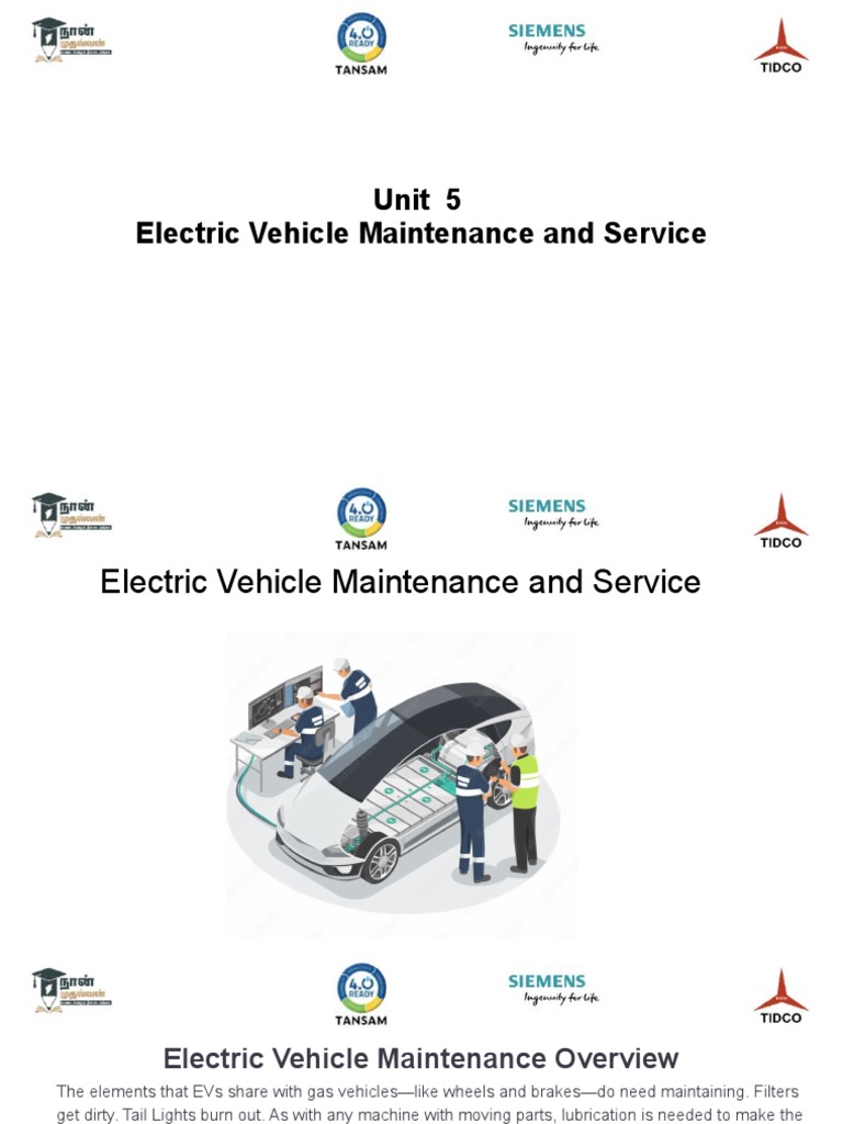 Unit 5 Electric Vehicle Maintenance and Service | PDF | Electric Vehicle | Brake