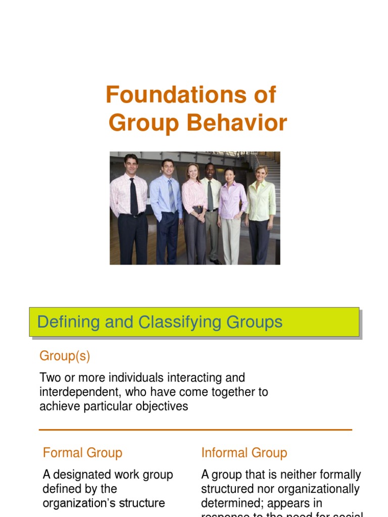 Foundations of Group Behavior | PDF | Business | Self-Improvement