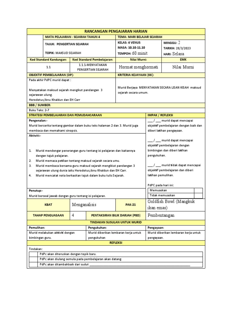 Sej THN 4 (M 4) | PDF