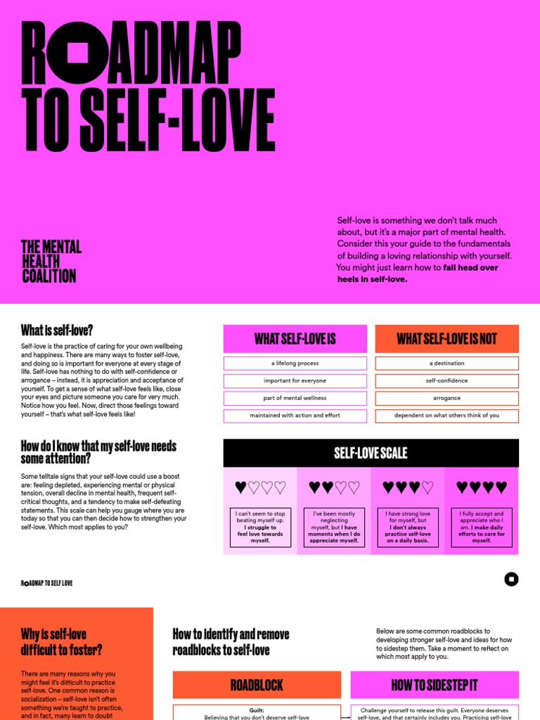 Roadmap To Self-Love Author The Mental Health Coalition | PDF | Self ...