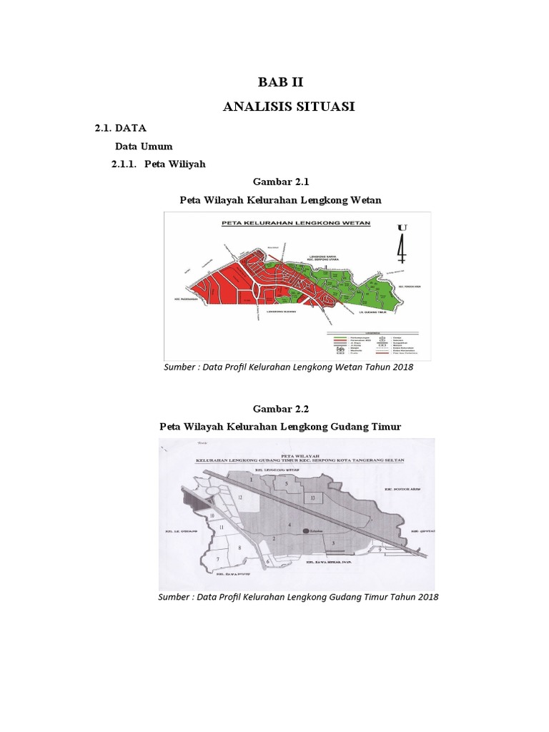 BAB II Analisa Situasi Draft | PDF