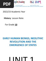 History G11 Note Unit 1-4 | PDF