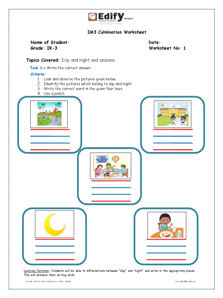 IM3 Culmination Worksheet - IM | PDF | Change | Human Communication