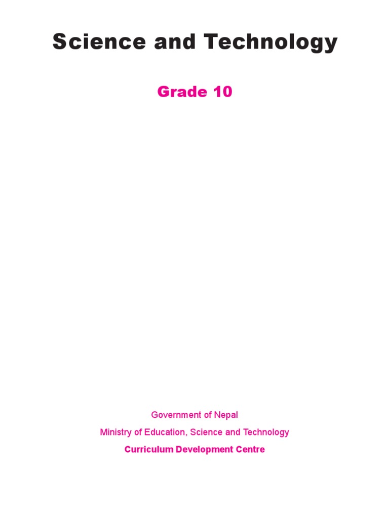 Science and Technology: Grade 10 | PDF | Curriculum | Science