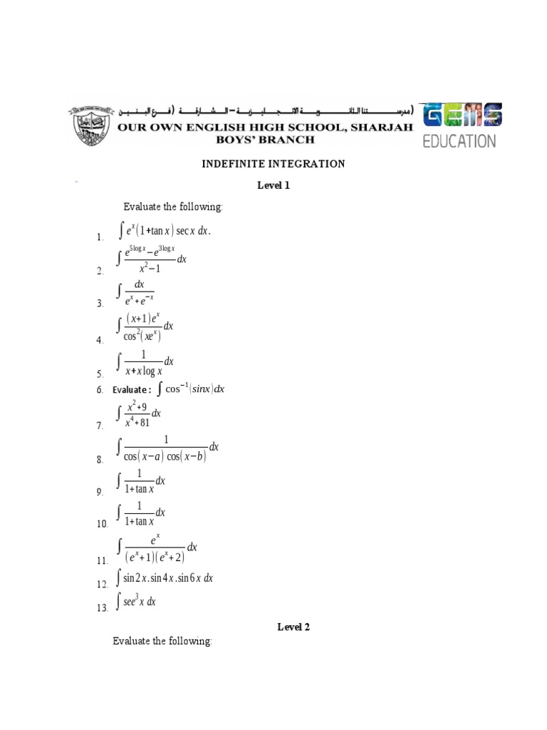 CHAPTER 7 Integration | PDF