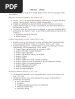 CFA Level 1 Syllabus 2025 Guide | PDF | Valuation (Finance) | Financial ...
