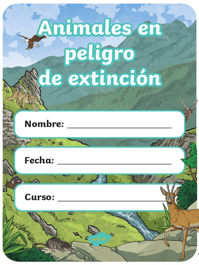 Animales en Peligro de Extinción | PDF | Especie en peligro | Entorno ...