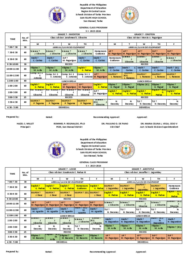 2023 2024 General Class Program | PDF | Government | Public Administration