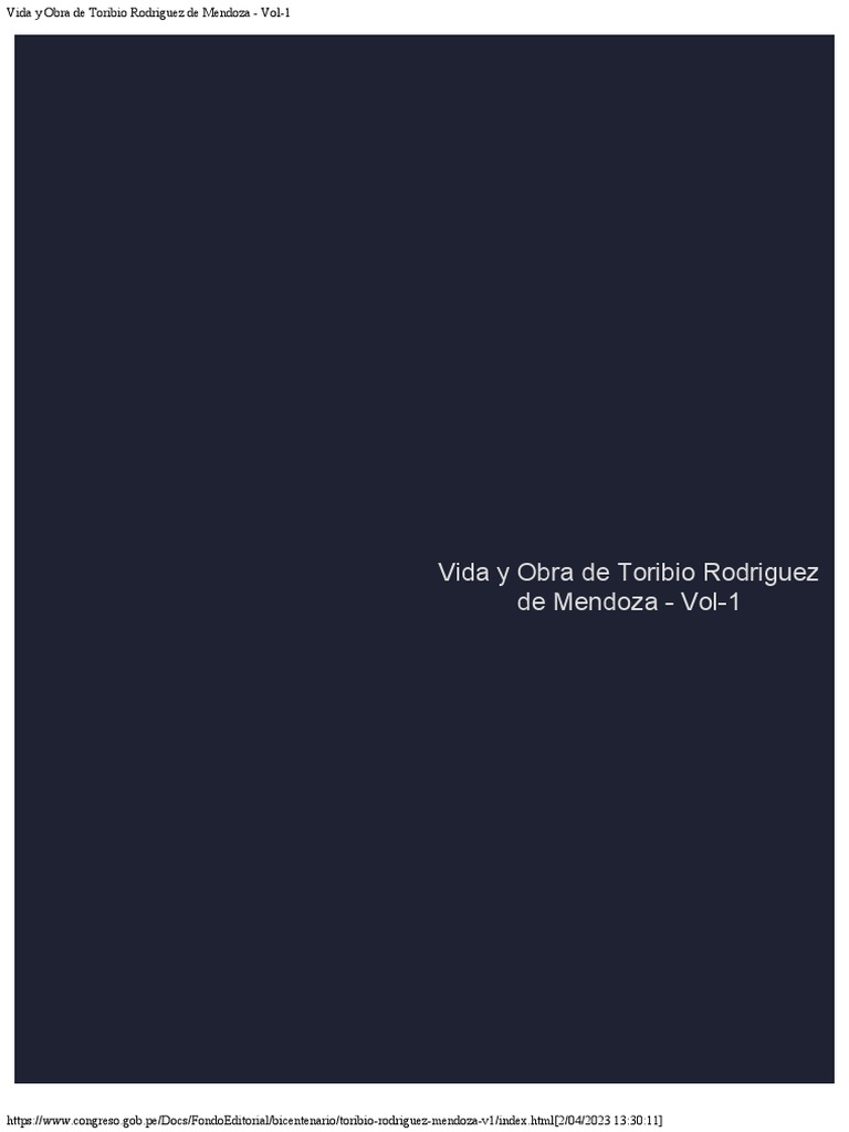 Vida y Obra de Toribio Rodríguez | PDF | Política | Ciencias sociales