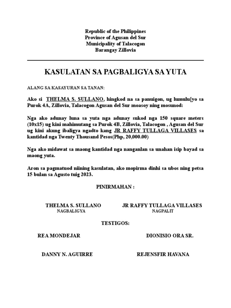 KASULATAN | PDF