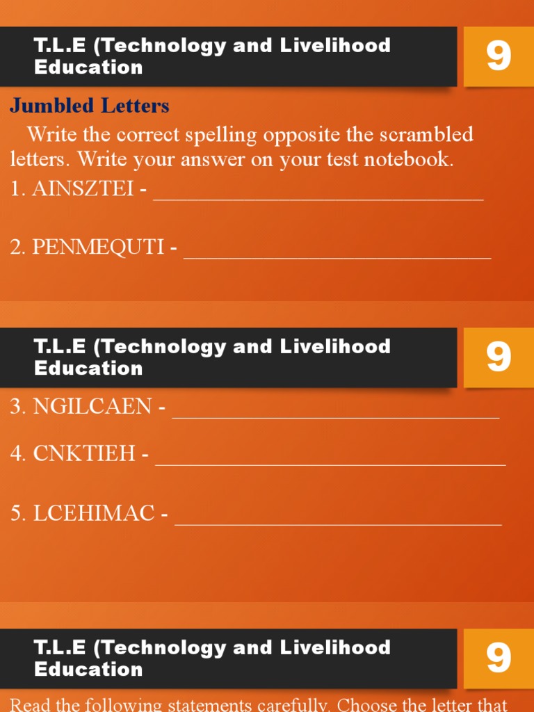 Tle 9-Cleaning and Sanitizing PPT4 | PDF