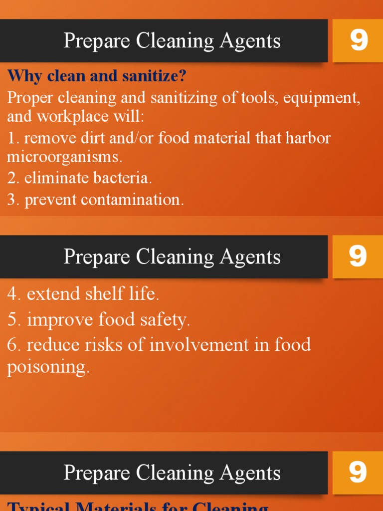 Tle 10-Prepare Cleaning Agents | PDF