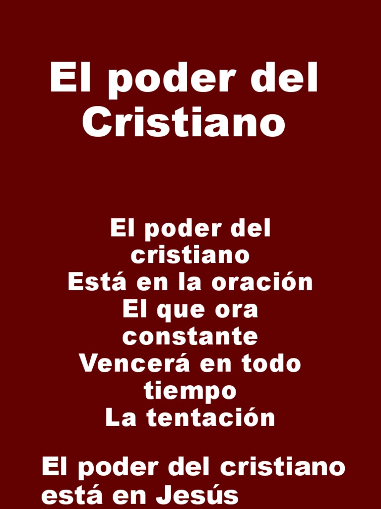 El Poder Del Cristiano | PDF