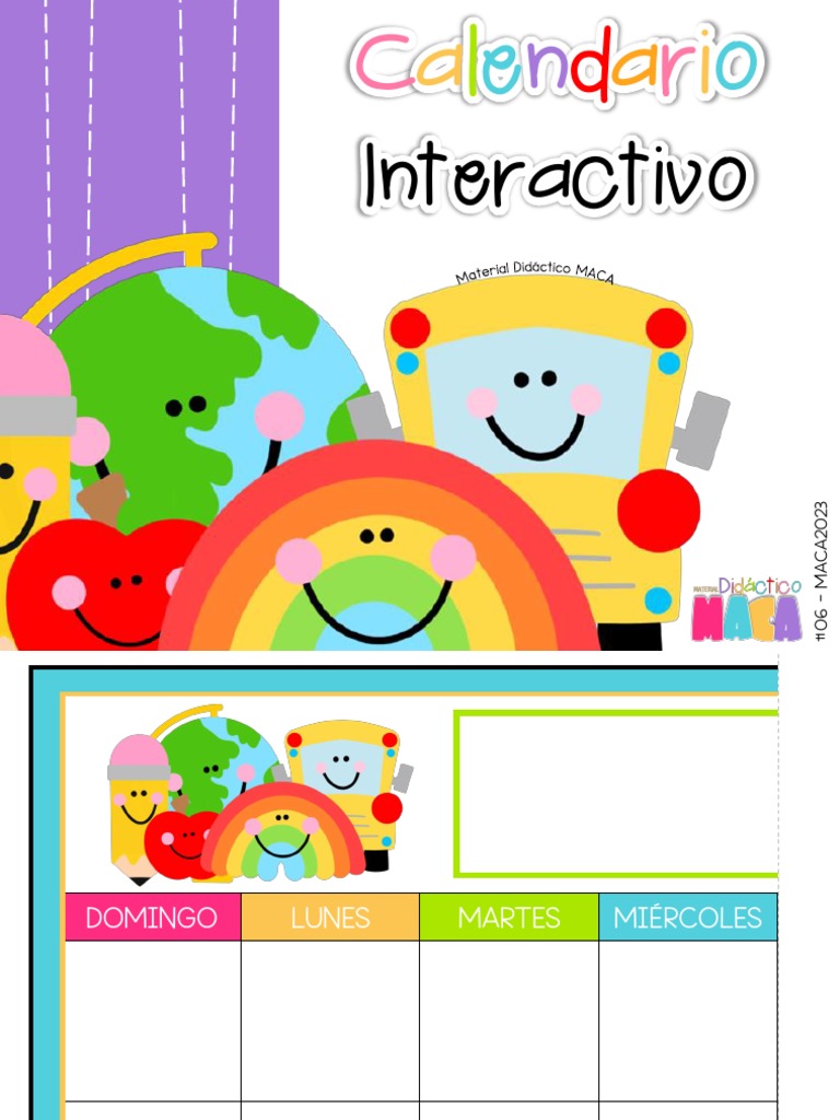 Calendario Interactivo para Niños | PDF