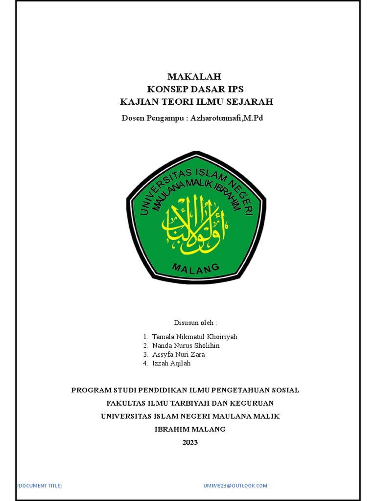 Makalah Konsep Dasar Ips | PDF