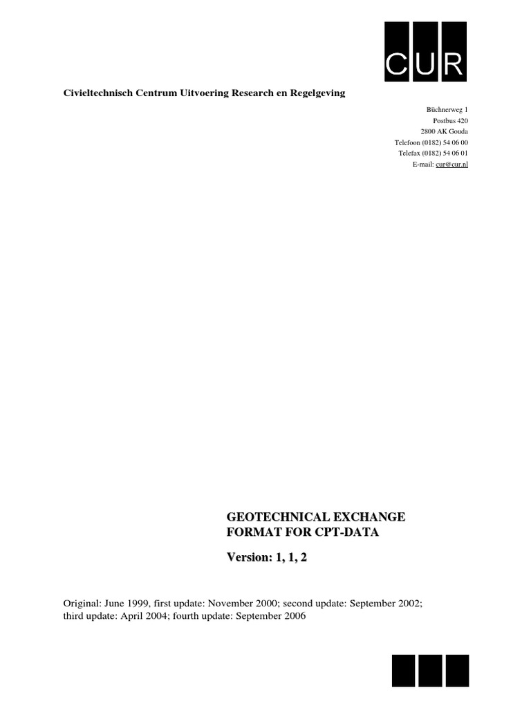 Gef CPT | PDF | Information | File Format