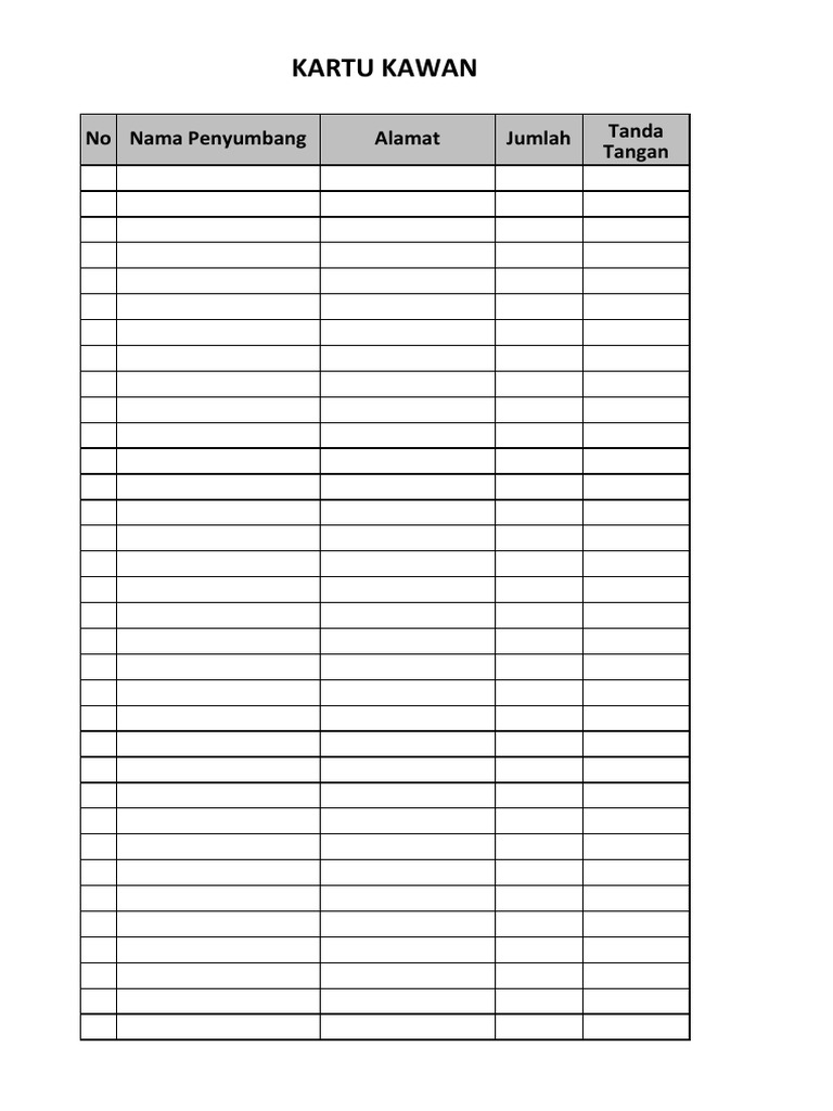 Kartu Kawan | PDF
