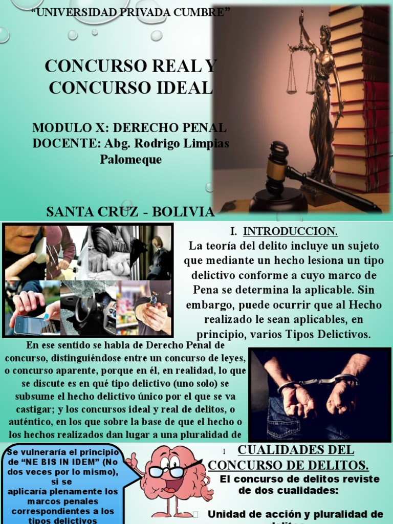 Concurso Ideal y Real en Derecho Penal | PDF | Derecho penal | Castigos