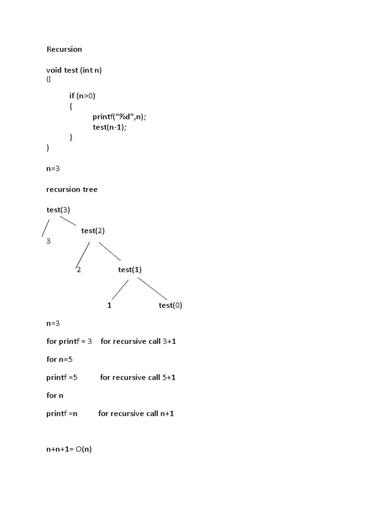 Time Complexity of Recursive Algorithms | PDF | Recursion | Control Flow
