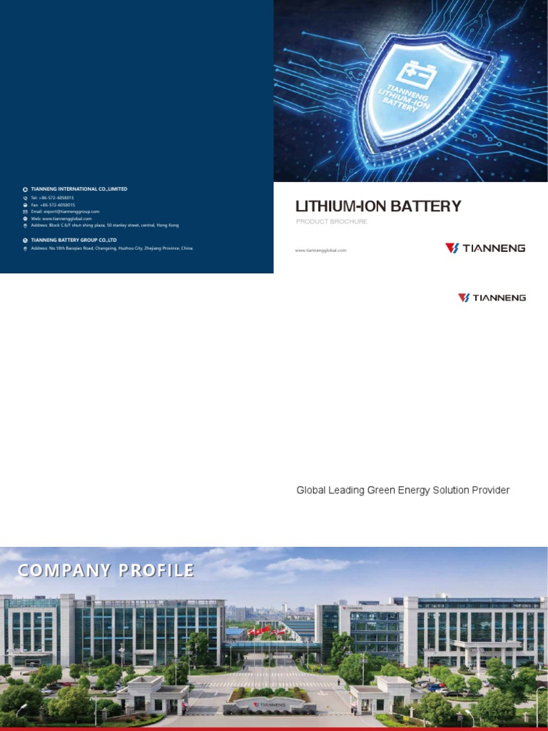 Lithium Battery Catalogue | PDF | Lithium Ion Battery | Electrical ...