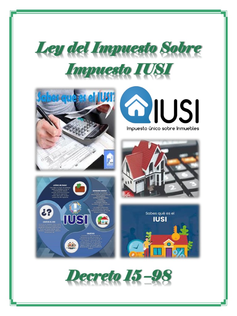 ANALISIS DE LA LEY DEL IUSI | PDF