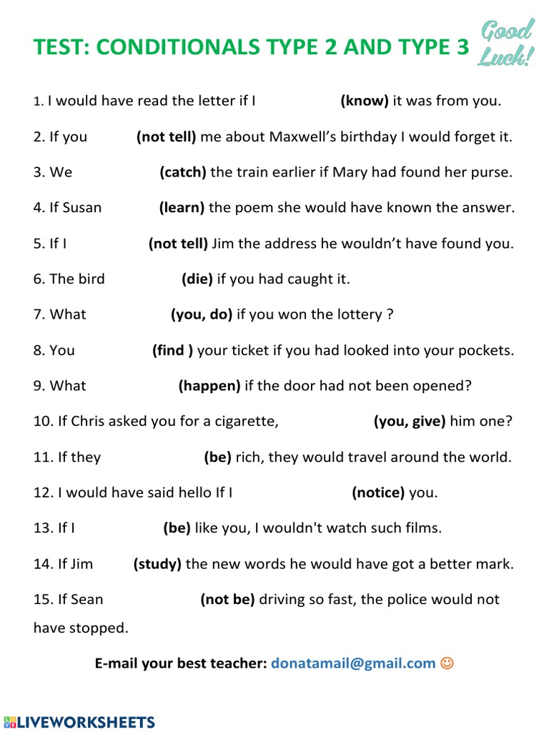 Conditional 2,3 | PDF