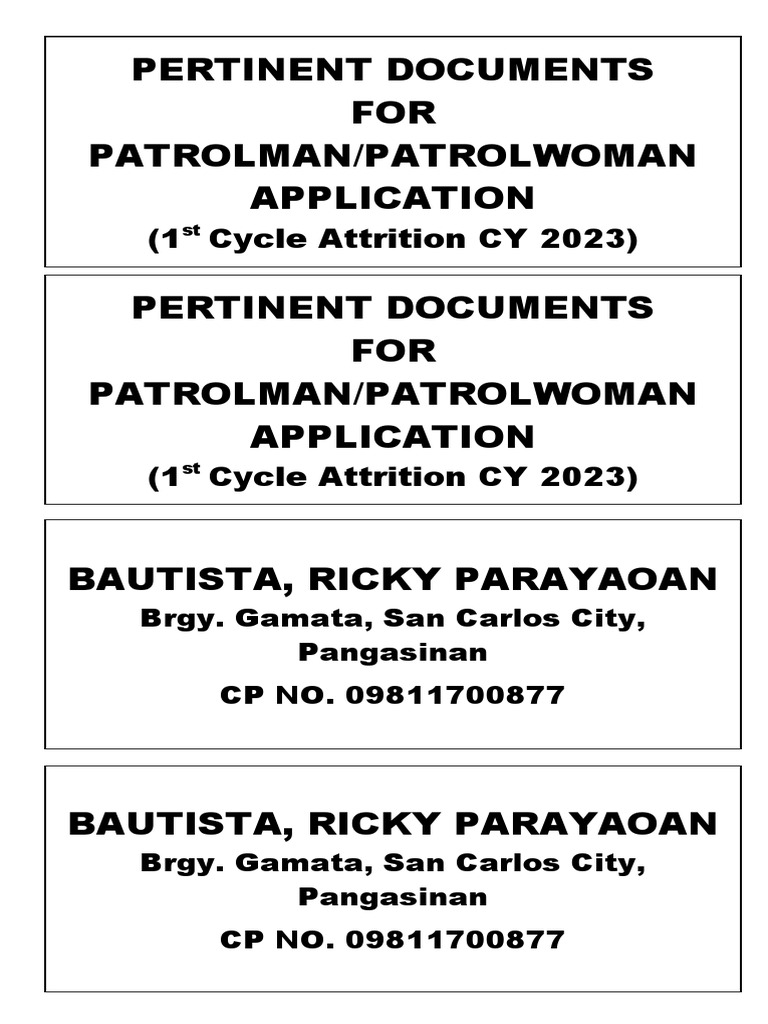 PNP Cover Page | PDF