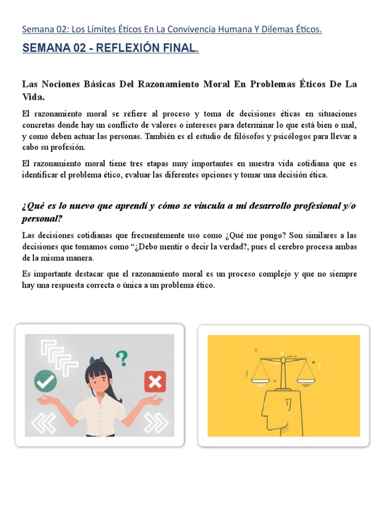 Semana 02 - Reflexión Final. Resuelto | PDF
