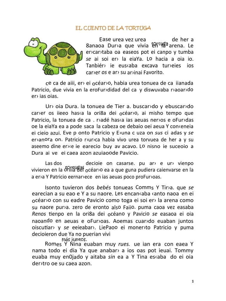 PDF El Cuento de La Tortuga | PDF