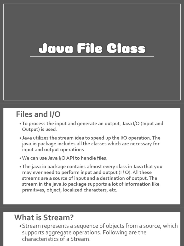 Java File Class Pdf Inputoutput Java Programming Language 1407