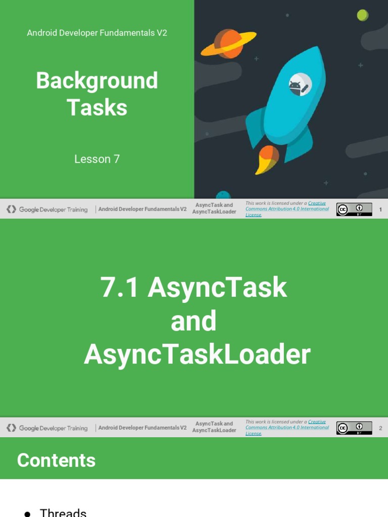 AsyncTask and AsyncTaskLoader | PDF | Android (Operating System) | Thread (Computing)