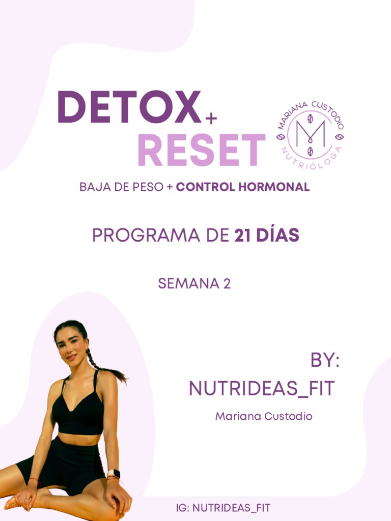 Programa Detox de 21 Días: Guía Completa | PDF | ensalada | Cilantro