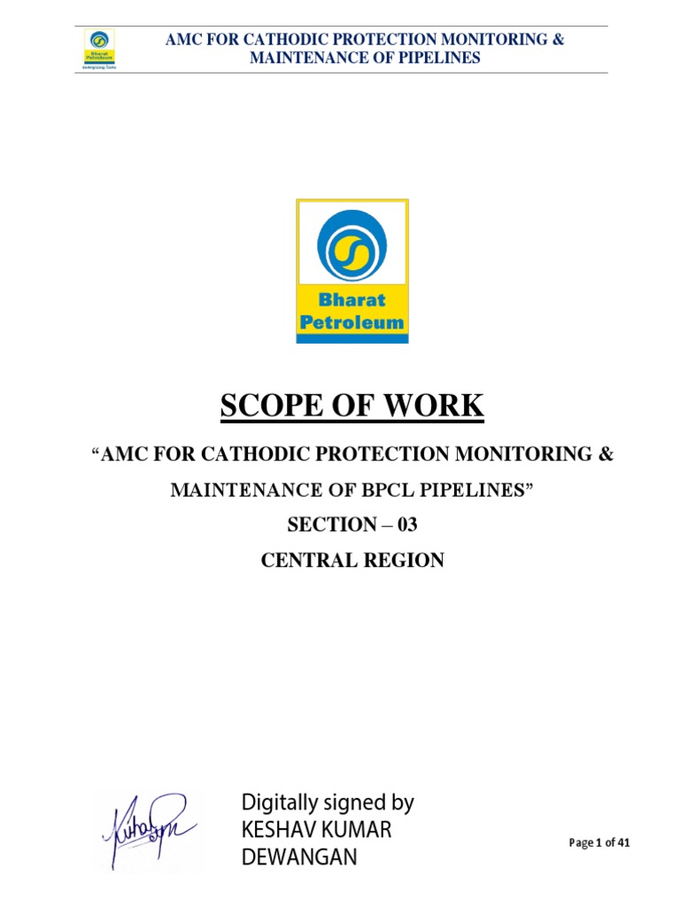 AMC for Cathodic Protection Services | PDF | Employment | Salary