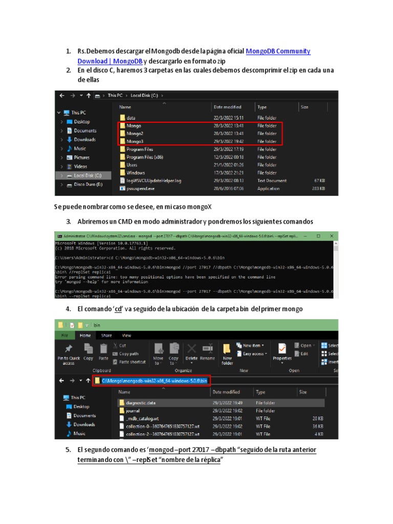 Manual Replicación MongoDB | PDF | Mongo Db | Informática Manual Replicación MongoDB | PDF | Mongo Db | Informática