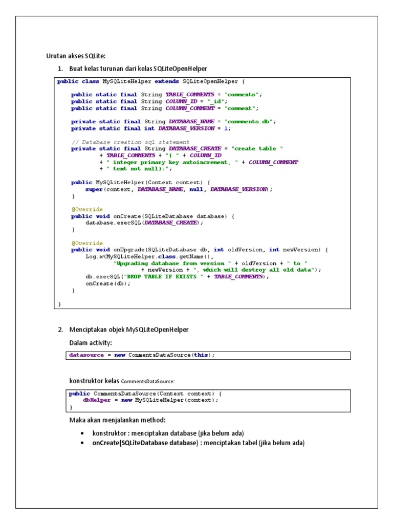 09 4 SQLite Ringkasan | PDF 09 4 SQLite Ringkasan | PDF