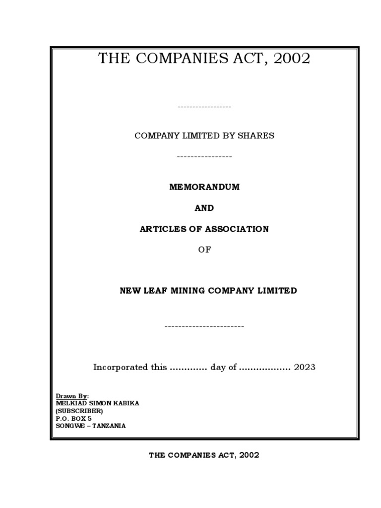 MEMAT - New Leaf Mining | PDF